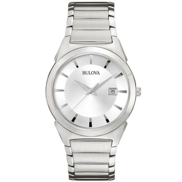 Bulova | Accessories | Bulova Mens Classic Silver Dial Watch 96b5 ...
